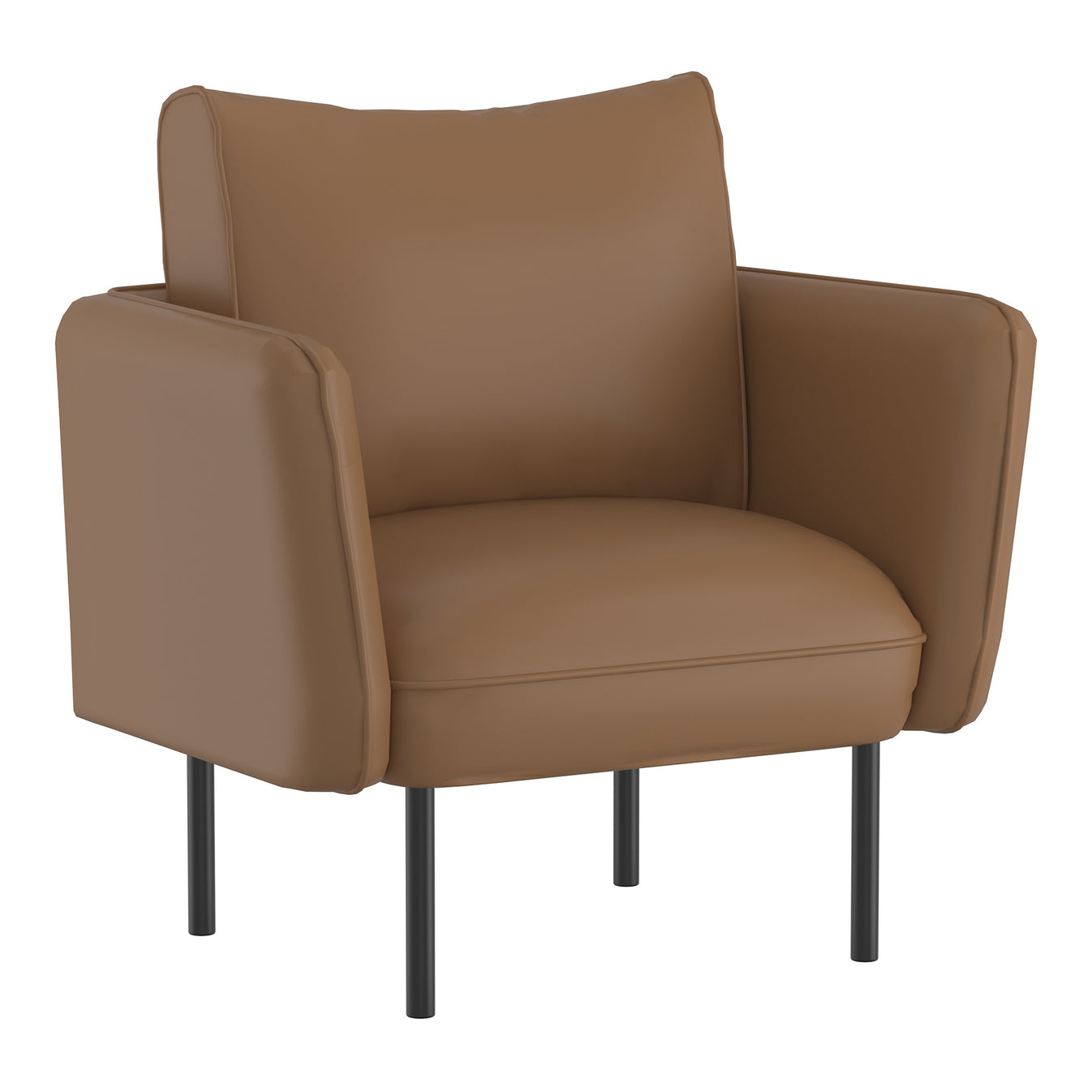 (RYKER BROWN)- LEATHER ACCENT CHAIR – MySleep Furniture