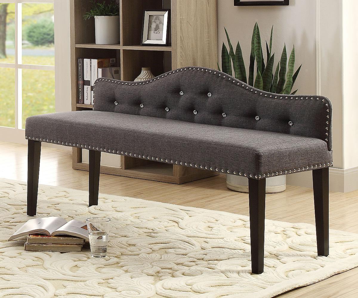 (ATHENA DARK GREY)- FABRIC- BENCH – MySleep Furniture